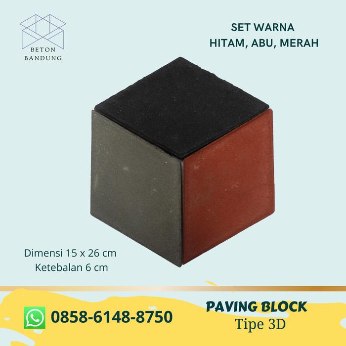Jual Paving Block Bandung 3 Dimensi - 3D Colourful - Kota Bandung ...