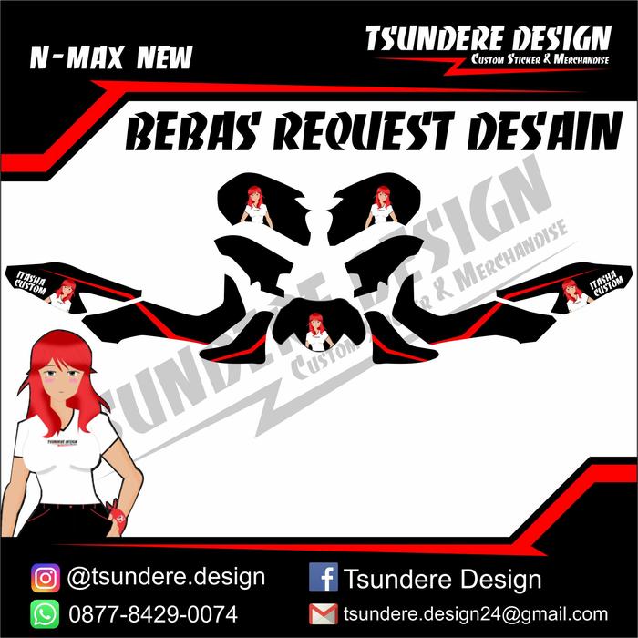 Jual DECAL N-MAX NEW, ITASHA CUSTOM DESAIN, STICKER N-MAX NEW CUSTOM ...