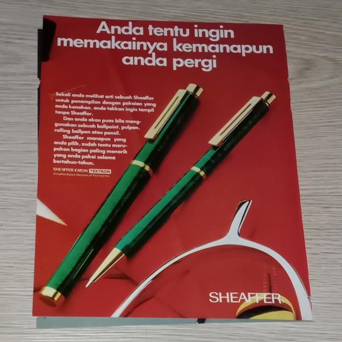 Jual Iklan Cetak Jadul Pulpen Sheaffer - Hitam - Kota Bandung - Kawan ...
