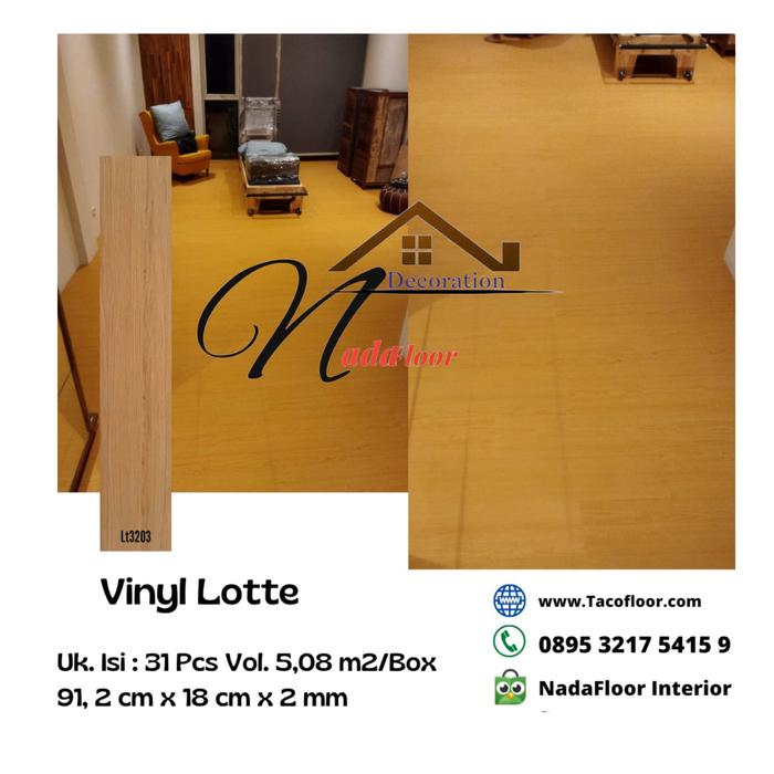 Jual Lantai Vinyl/Vinil Motif Kayu Anti Rayap Lotte Deco Tebal 2 mm - Jakarta Timur - NFD ...