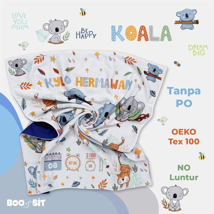 Jual Selimut Bayi Boo And Bit Koala | Custom Nama Di Seller Zenin ...