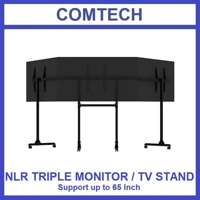 Jual NLR Free Standing Triple Monitor TV Stand Up to 65 Inch - Jakarta ...