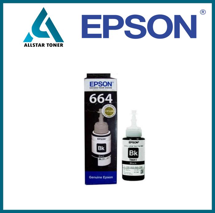 Promo Tinta Epson T6641 Tinta Printer 664 Black Original - Jakarta ...