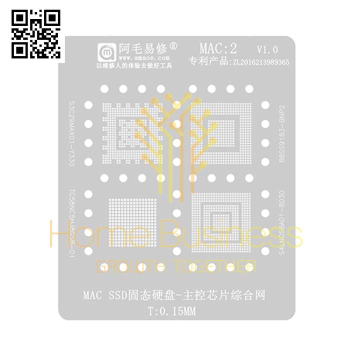 Jual AMAO Cetakan Stencil Plat Khusus Mac Macbook All Series Bga Reball ...