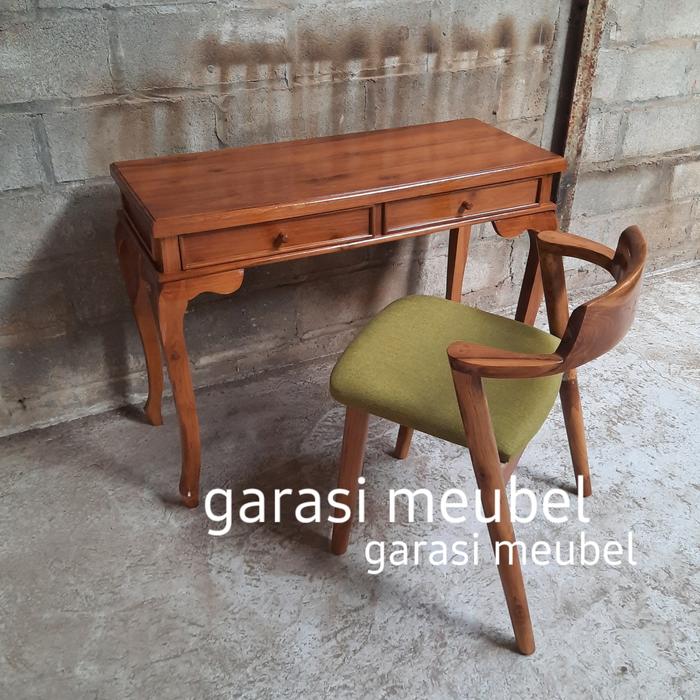 Jual meja belajar jati minimalis meja kantor jati meja console jati ...