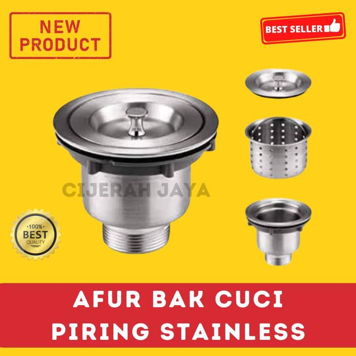 Jual AFUR BCP STAINLESS KERANJANG BESAR DRAT 1,5" / AVUR SARINGAN BAK ...