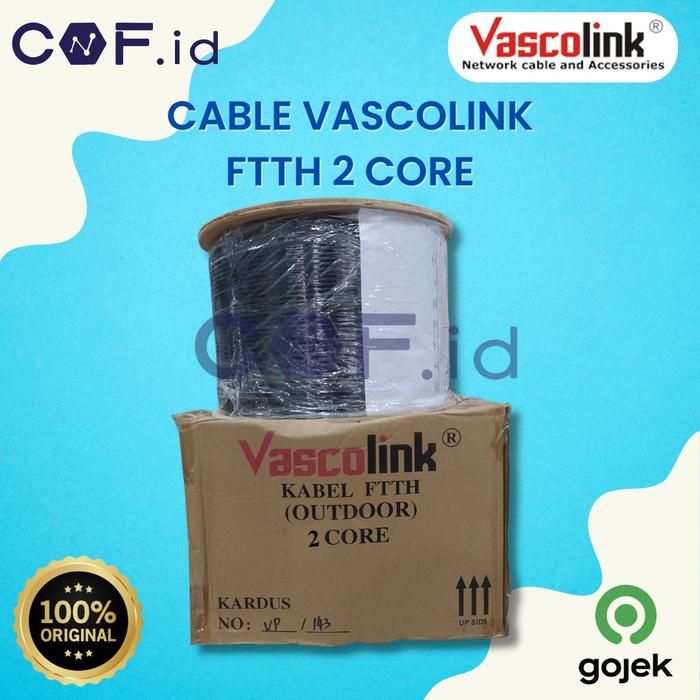 Jual Cable Fiber Optic Vascolink FFTH 2Core 3 Selling Baja Original ...