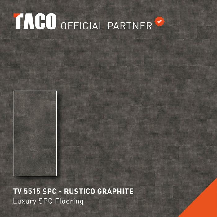 Promo TACO Lantai SPC 5mm - TV 5515 Rustico Graphite Cicil 0% 3x ...