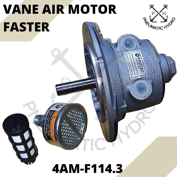 Jual VANE AIR MOTOR FASTER 4AM-F114.3 1.7 HP NEMA FLANGE REPLACEMENT ...
