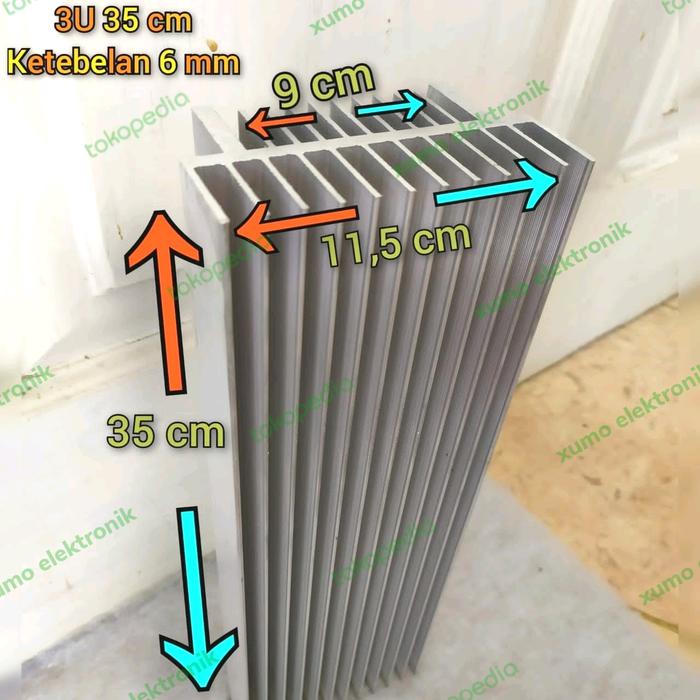 Jual HEATSINK 3U 35cm SUPER TEBAL BUILT UP HS PENDINGIN heat sink 23 sirip - Kota Surabaya ...