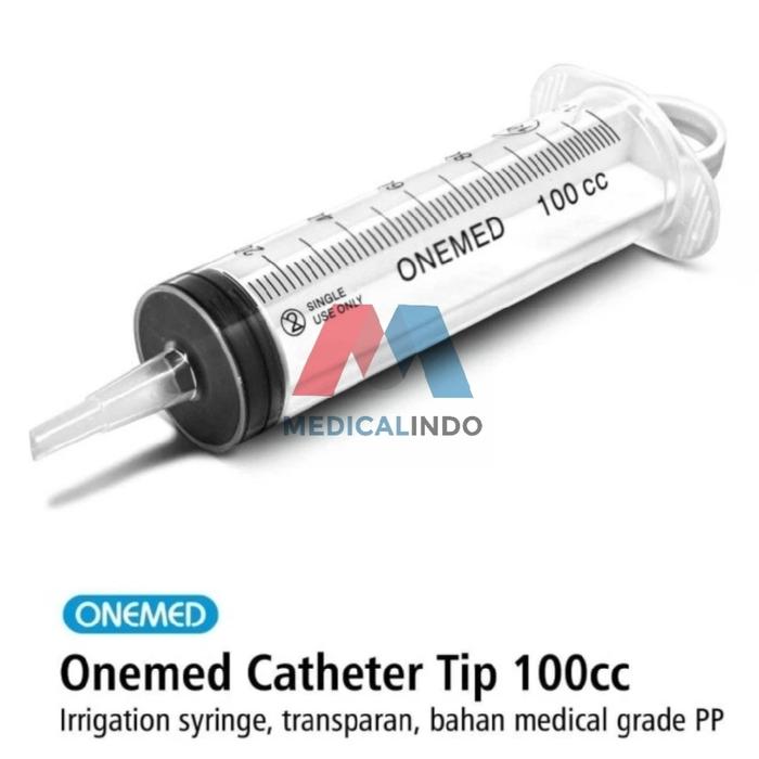 Jual Feeding Syringe 100cc OneMed tanpa jarum Catheter Tip 100 CC 100 Ml OM - Jakarta Barat ...