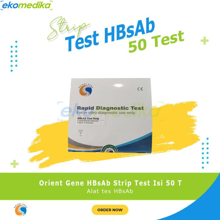 Jual Orient Gene* HBsAb Strip Test Serum/Plasma Orient isi 50 - Jakarta ...