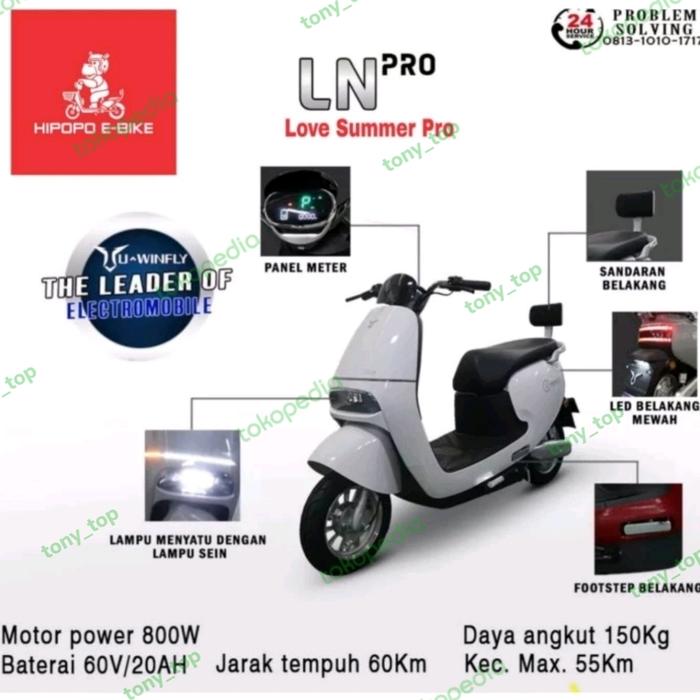 Jual Sepeda Motor Listrik EBike Uwinfly U Winfly LN Pro Love Summer ...