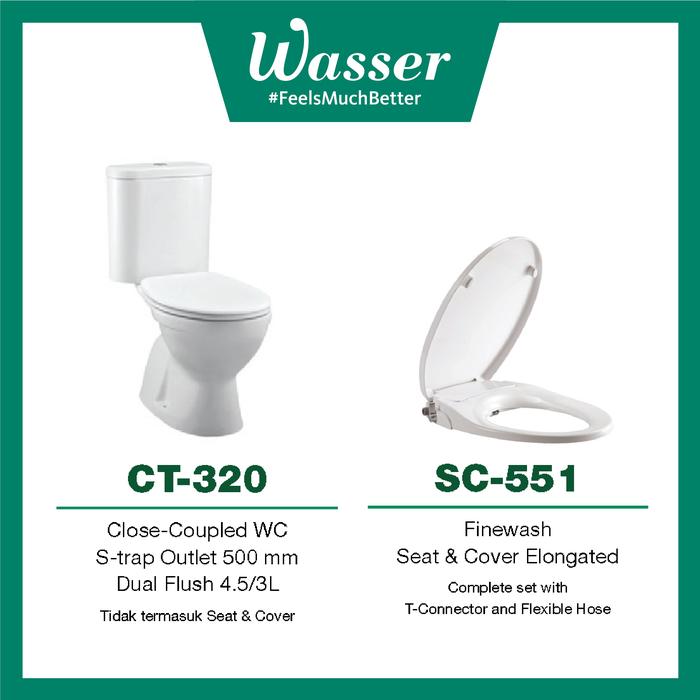 Jual Promo Paket Wasser Closet CT-320 dan Finewash SC-551 - Jakarta ...