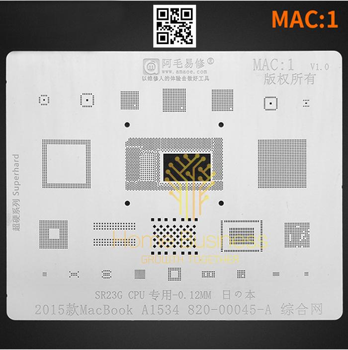 Jual AMAO Cetakan Stencil Plat Khusus Mac Macbook All Series Bga Reball ...