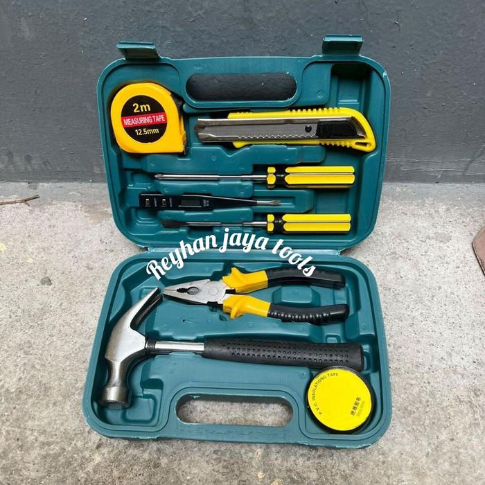 Jual WIPRO Tool kit set 12 pcs with box peralatan tukang tool box set ...