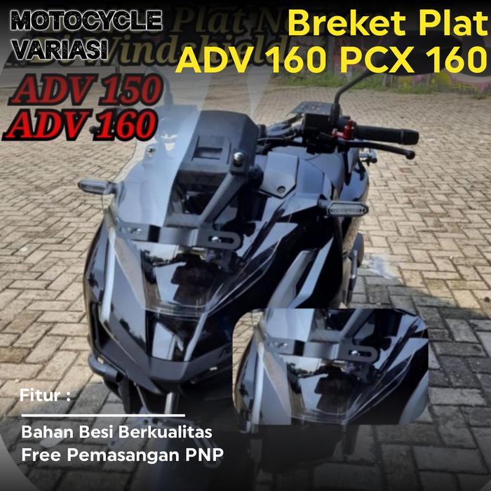 Jual Breket Plat ADV 160 PCX 160 Breket Plat Windshield ADV 160 PCX 160 ...