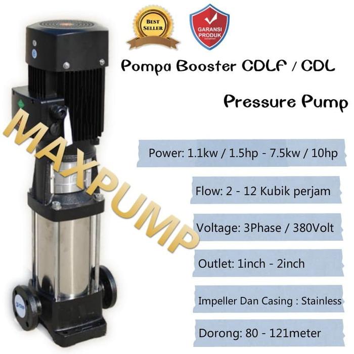 Jual POMPA AIR TEKANAN TINGGI MULTI-STAGE HIGH PRESSURE PUMP SS ...