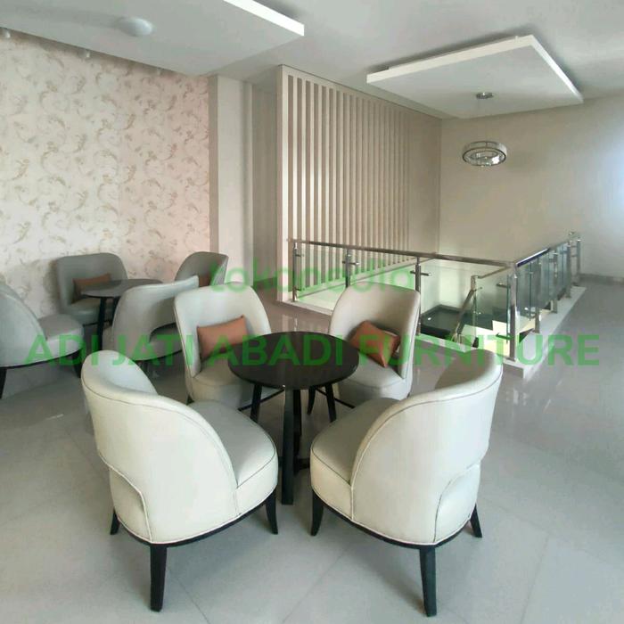 Jual KURSI LOBBY HOTEL / SOFA TERAS KANTOR MINIMALIS / KURSI MEJA CAFE ...