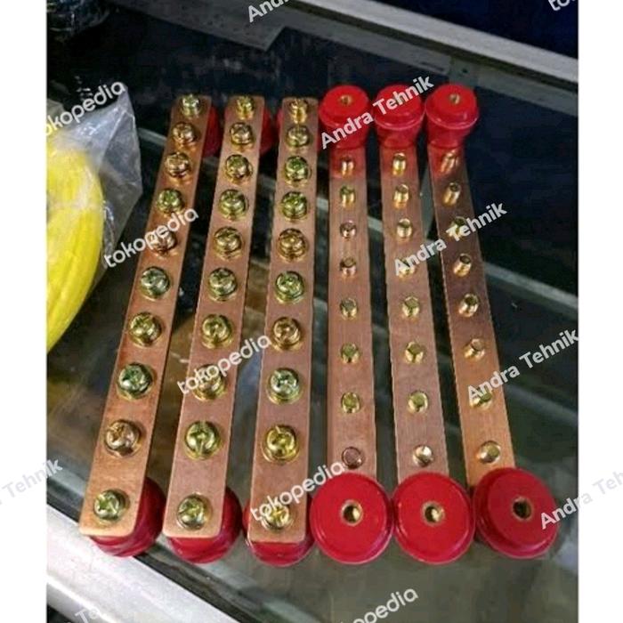 Jual busbar tembaga nol arde grounding 2cm x 22cm tebal 3mm - Jakarta ...