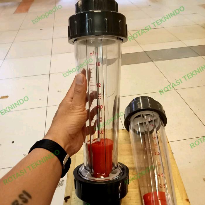 Jual LZR Durable plastic tube rotameter Flowmeter drat 2" inch 16 m3/h ...