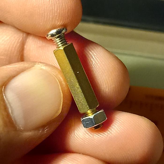 Jual Spacer PCB Mounting Baut Kuningan Hexagonal 15mm Lobang baut 3mm ...