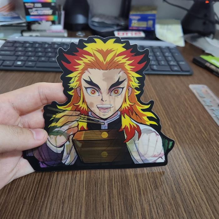 Jual STIKER 3D MOTION LENTICULAR ANIME - D0050 - Demon Slayer - Rengoku ...