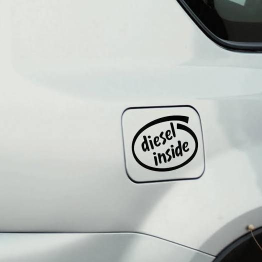 Jual stiker tutup tangki mobil cutting sticker mobil diesel inside ...