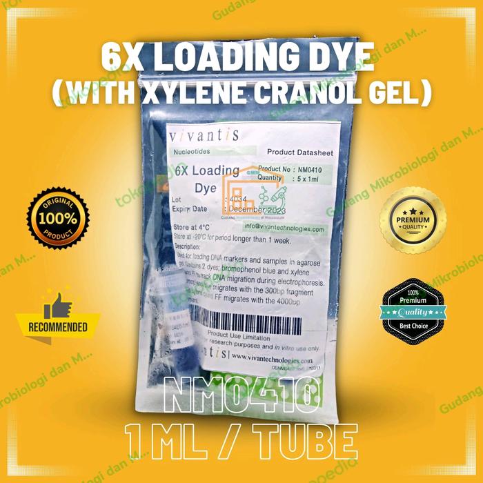 Jual 6X Loading Dye (with Xylene Cyanol Gel Loading Dye), 1 ml - Kab ...