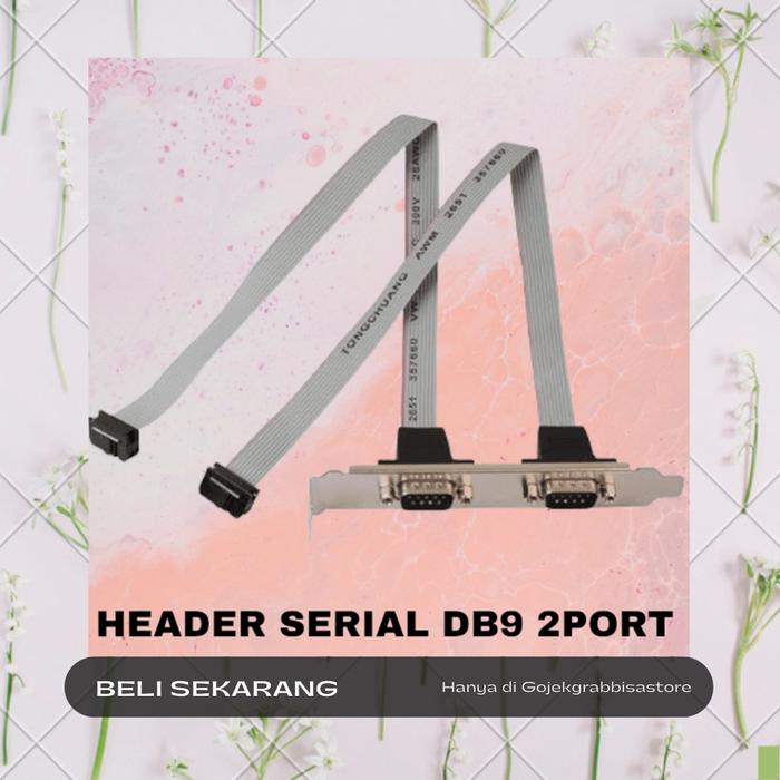 Jual Header DB9 2port - Header Serial 2 Port panel motherboard ...