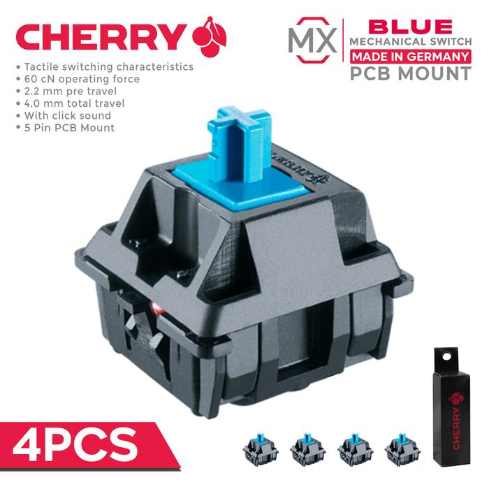 Jual CHERRY MX SWITCH PCB MOUNT 5 PIN NO BACK LIGHT - BLUE - Jakarta ...