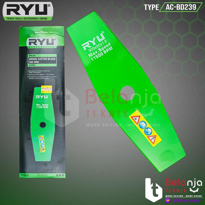Jual Ryu Mata Pisau Potong Rumput Gendong 30.5 CM Brush Cutter Blade 30 ...