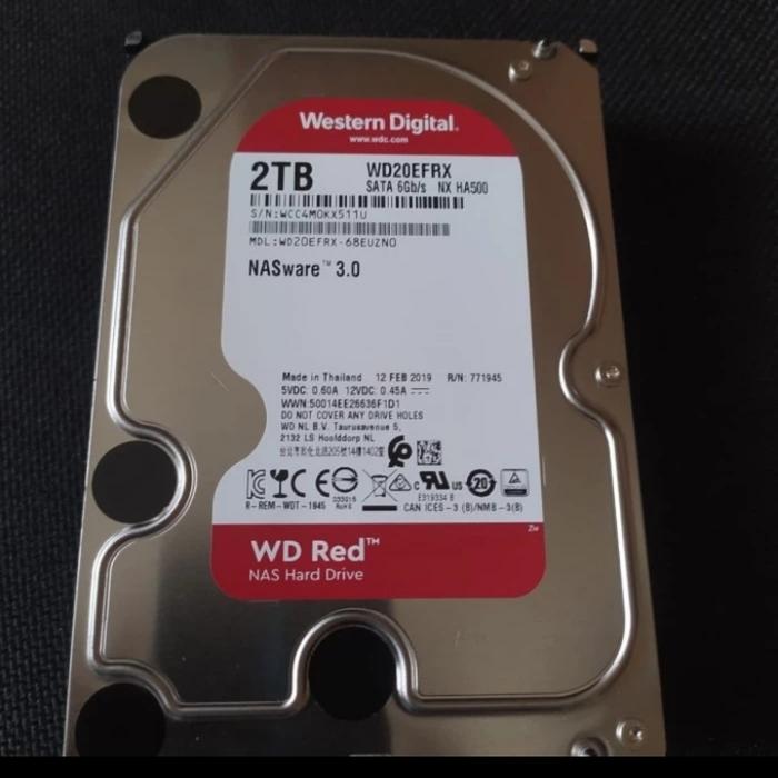 Jual Hdd/Hardisk 3,5 internal 2TB WD RED SATA NASware 3.0 Server - Jakarta Barat - HDD COM ...