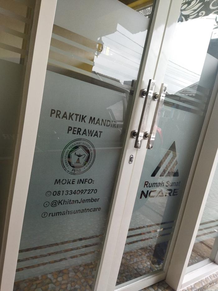 Jual cutting stiker sandblast custom pintu ruko - Kota Tangerang ...