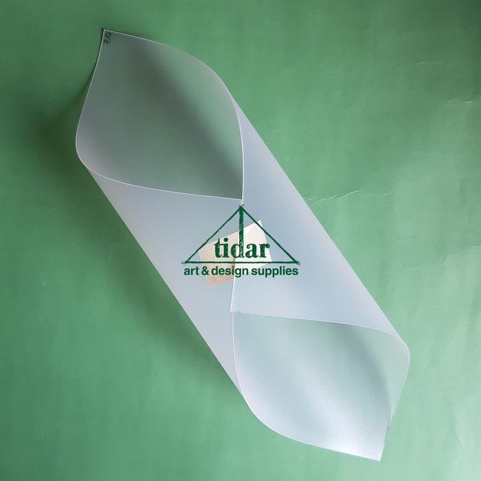 Jual Mika Es Tebal 0,5 MM 23X25 CM- Plastik Maket Transparan Buram ...