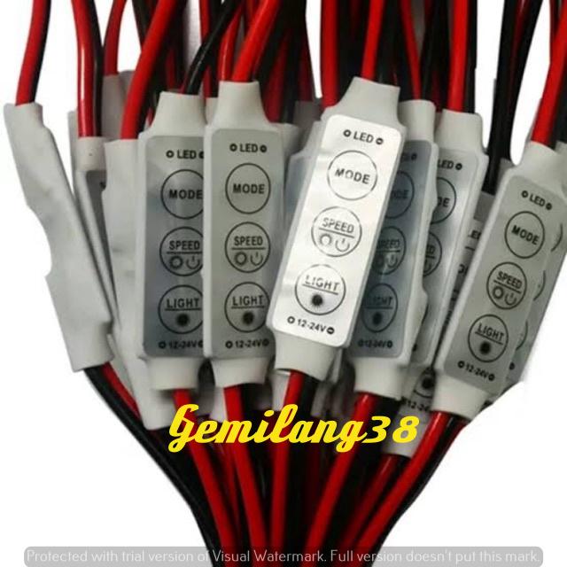 Jual Led Controller RGB Dimmer Mini 12V - 24V Modul Led Controler ...