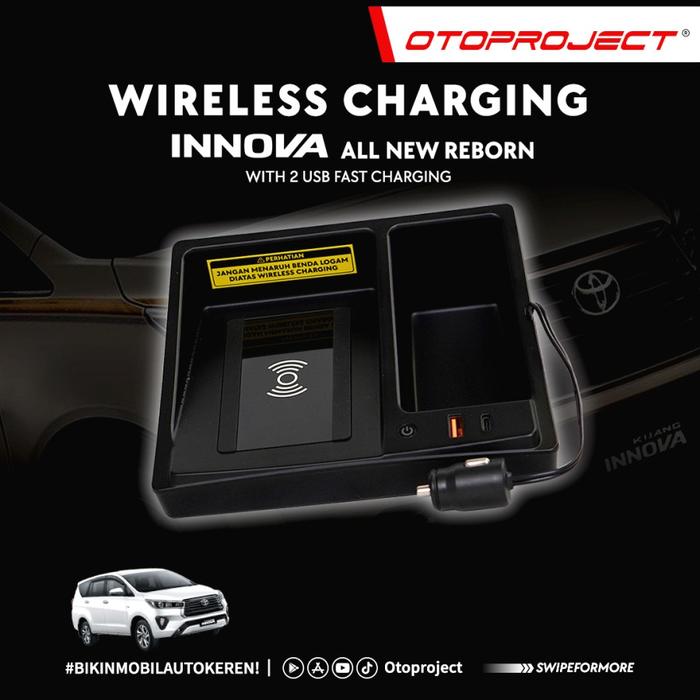 Jual Wireless Charging Khusus AN Innova 2016 UP With USB Fast Charging ...