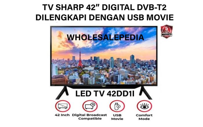 Jual tv led sharp 42 inch 2t c42bb1i - 42dd1i digital - Kota Medan ...