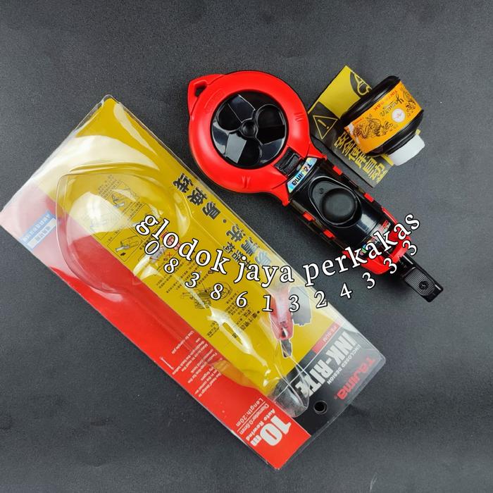 Jual tajima sipatan lot benang tinta/sipatan tukang kayu 10 meter japan ...