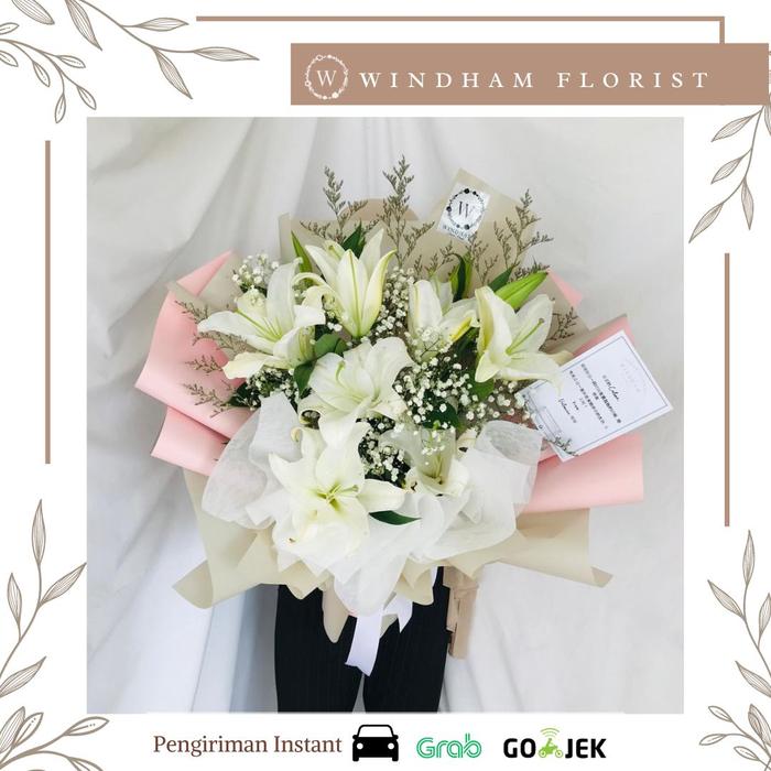 Jual Buket Lily| Bouquet Lily| Bouquet Lily putih | Bunga Lily - Kab ...