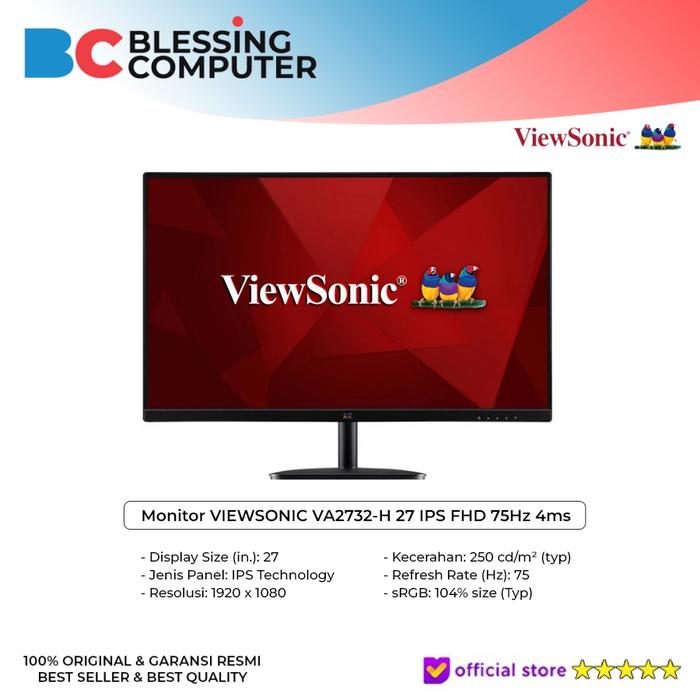 Promo Monitor VIEWSONIC VA2732-H 27 IPS FHD 75Hz 4ms Cicil 0% 3x - Kota Denpasar - Blessing ...