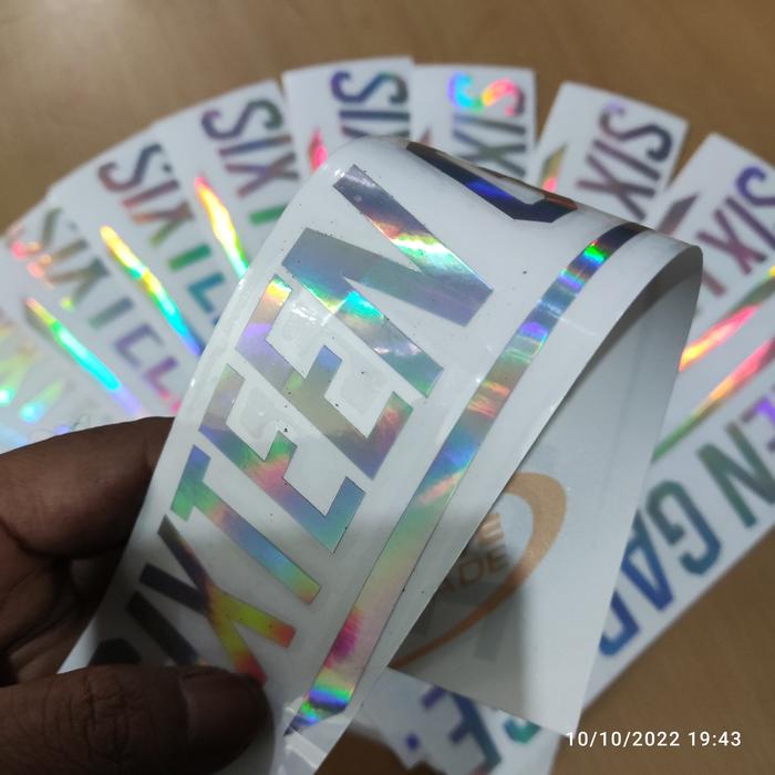 Jual cutting sticker hologram - Jakarta Timur - simbah sticker | Tokopedia