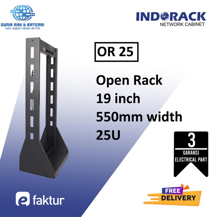 Jual OPEN RACK INDORACK OR25 25U 19 INCH - RAK SERVER OPENRACK - Kota ...