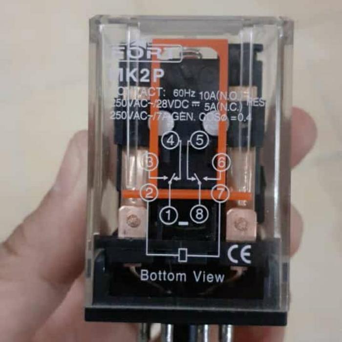 Jual RELAY MK2P + SOKET PF083A-E RILEY/ TIMER 8 pin kaki FORT / MERK ...