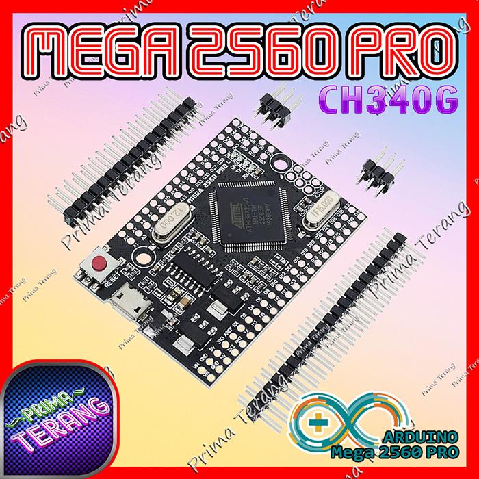 Jual Arduino Mega 2560 PRO Embed Atmega 16AU Atmel CH340G - Kota ...