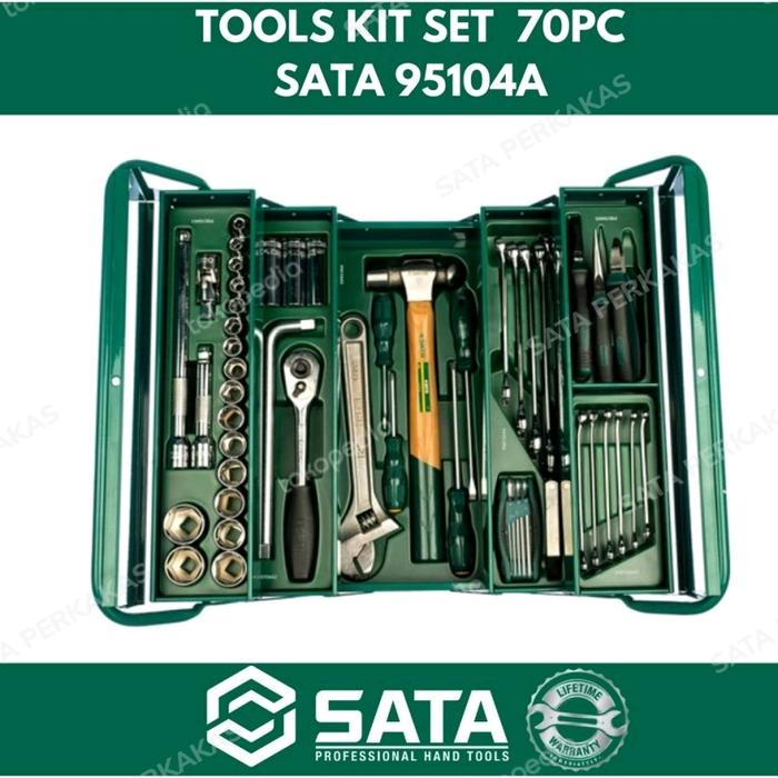 Promo SATA 95104A-70 6PT CANTILEVER ALAT PERTUKANGAN TOOL BOX KIT SET 70PCS - Jakarta Barat ...