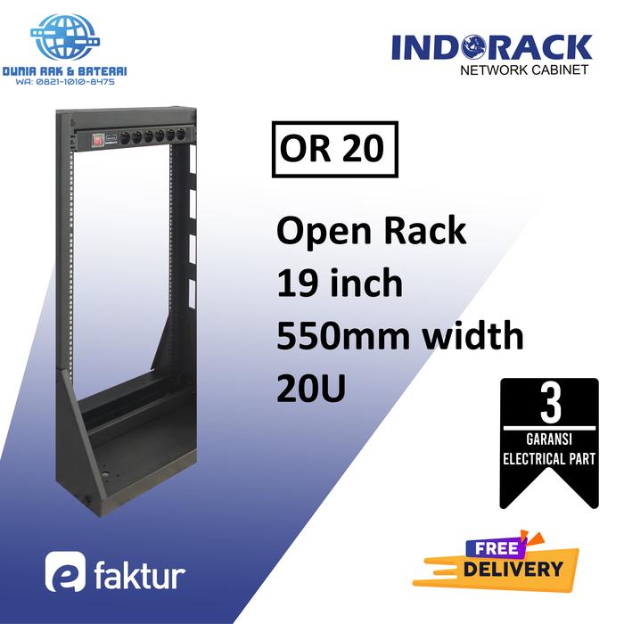 Jual Open Rack Indorack 20u 19inch Rak Server Openrack Indorack Kota Semarang Dunia Rak