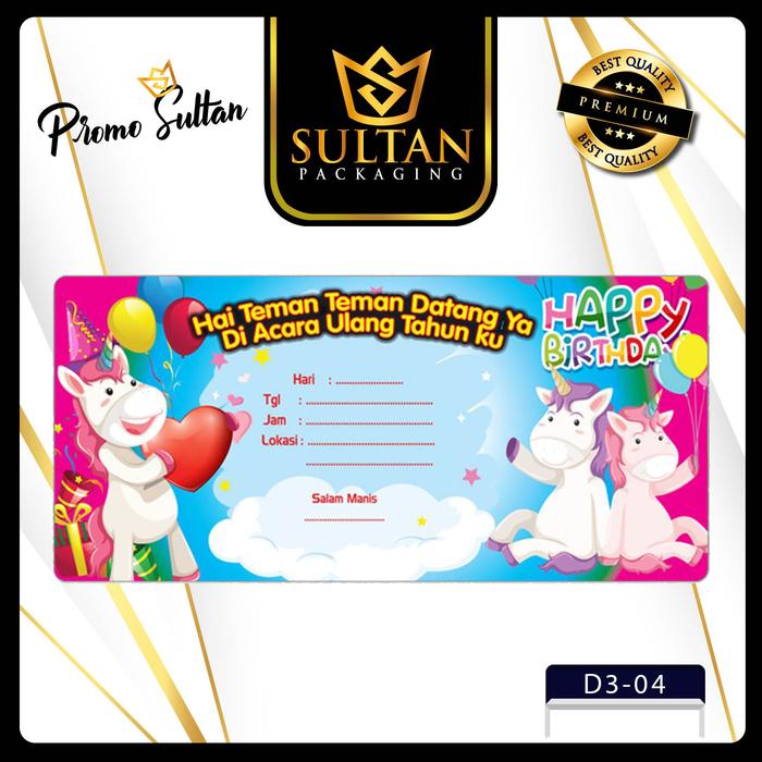 Jual Kartu Undangan | Kartu Undangan Murah | Ulang Tahun | Happy ...