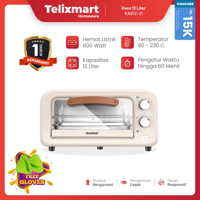 Promo Oven Listrik Low Watt Electric Open Kue alat panggang 12L - Putih ...