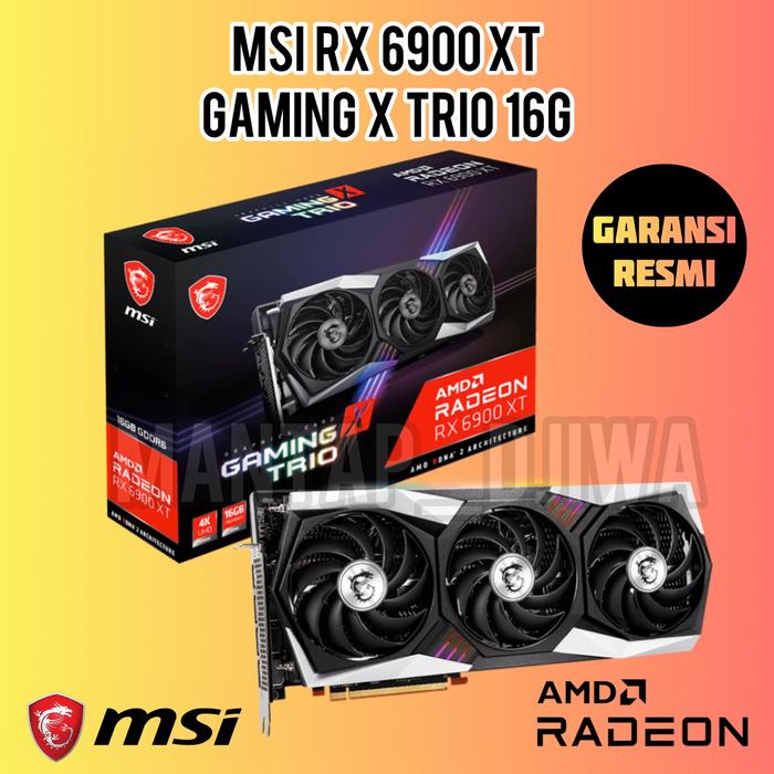 Jual MSI AMD Radeon RX 6900 XT / 6900XT Gaming X Trio 16G - Kota ...